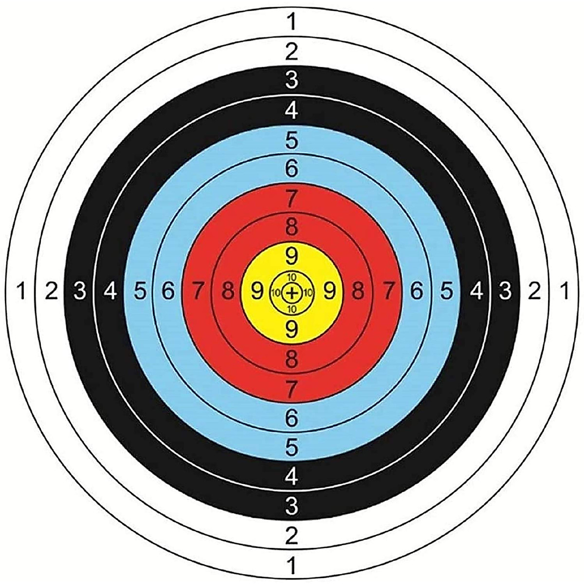 SDCYOW 35 Pcs Archery Targets Paper Arrow Targets for Air-Soft, BB Guns, Air Rifles Shooting Accessories, 15.7x15.7inch, 10-Ring Paper Target Face