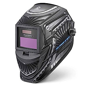 Miller 288519 Classic Series Auto Darkening Welding Helmet with ClearLight Lens, Metal Matrix