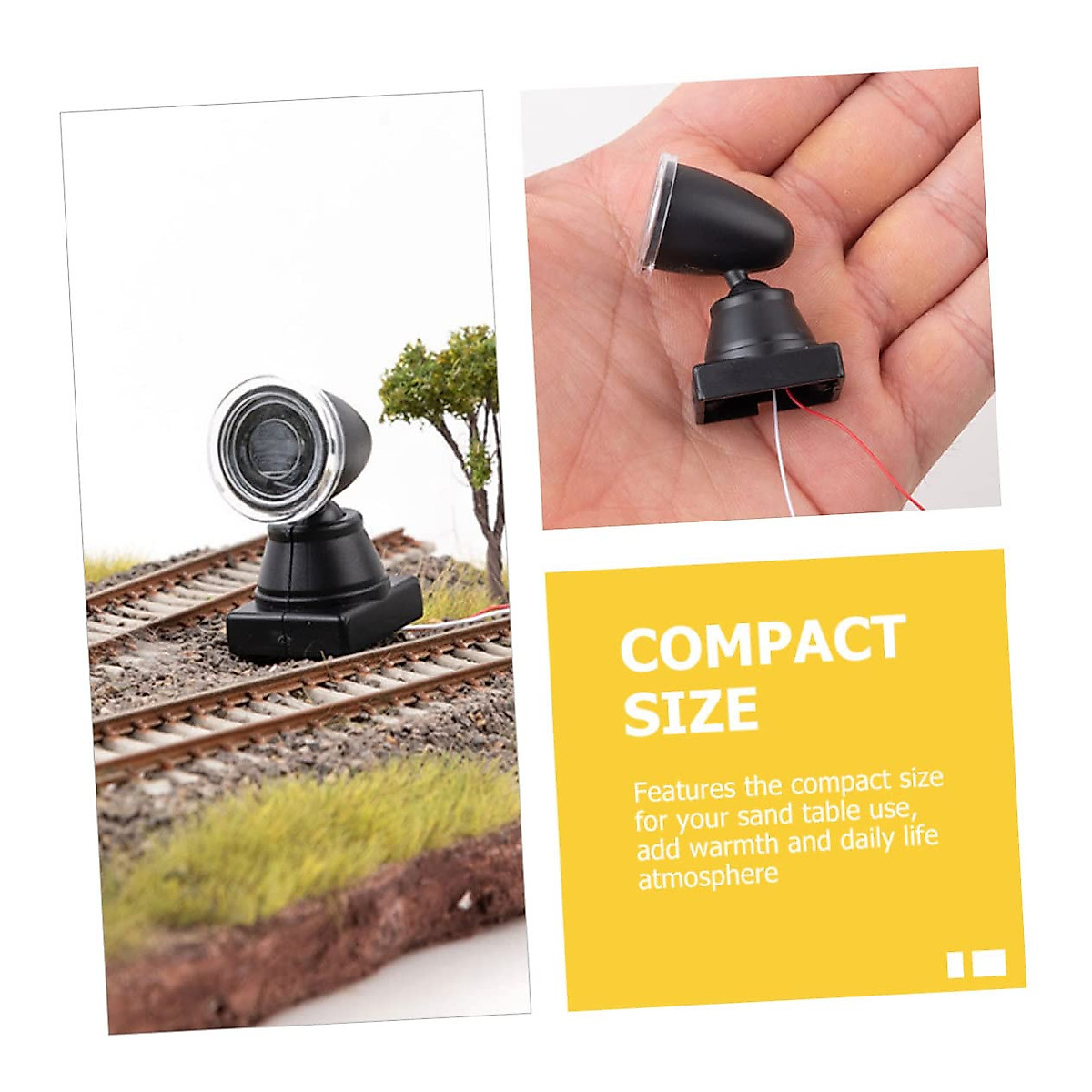 DOITOOL 15 Pcs Model Signal Light Miniature Spotlight Model Sand Table Model Material Sand Table for Kids Children Toys Micro Landscape Decor Miniature Furniture Simulation