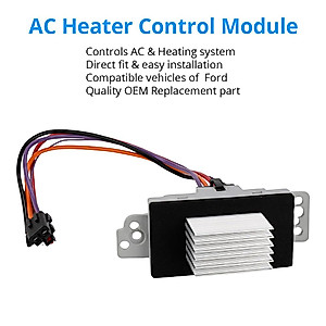 WMPHE Compatible with AC Blower Motor Resistor Buick Rainier Cadillac Chevrolet GMC HVAC AC Blower Motor Resistor kit With harness Replace OEM 15-81773, 89018778, 89019351