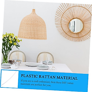 IFANLANDOR 1 Roll Wicker Crafts Natural Wicker Repair kit Round Baskets Sugar Cane Chair Garden Chair Hollow or