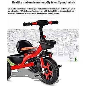 Stroller Wagon Trike Children Tricycle Kids' Trikes Pedal Cars Children's Tricycle For 3-6 Year Old Boys Girls Pedal Toddler Scooters Pushchairs,Rear Basket (Color : Red) over 1 year old girl gifts