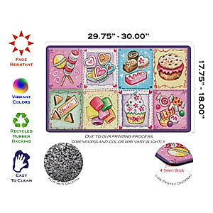 Toland Home Garden 800298 Granny's Goodies Bake Door Mat 18x30 Inch Sweets Outdoor Doormat for Entryway Indoor Entrance