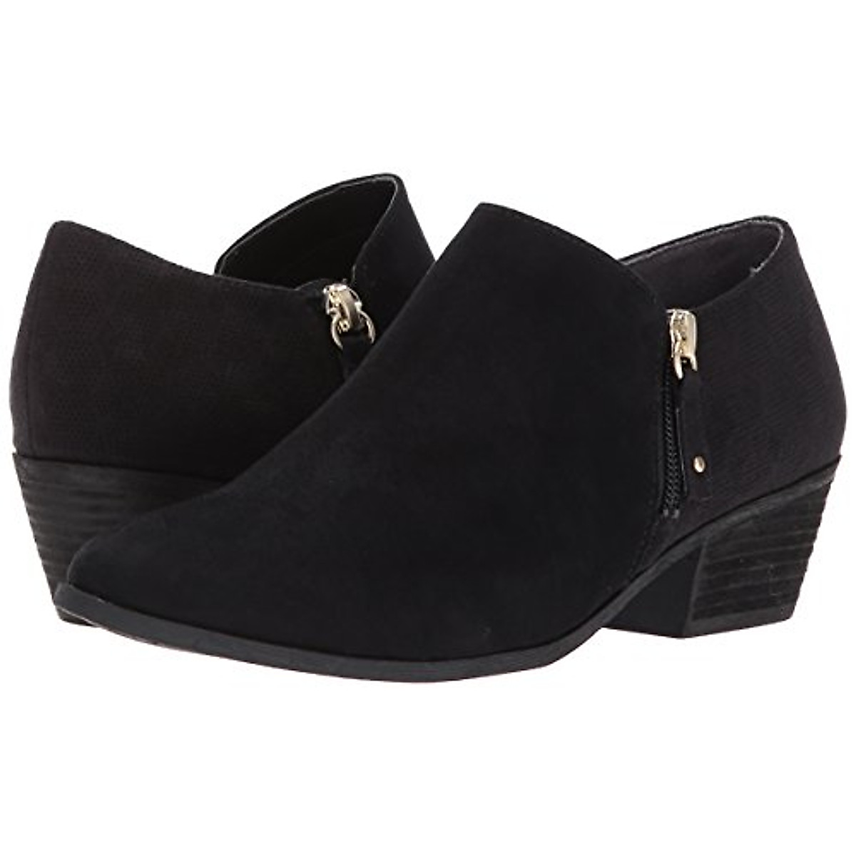 Dr. Scholl's Shoes womens Brief -Ankle Ankle Boot, Black Microfiber Suede, 7 US