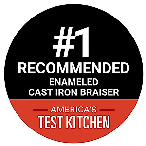 Le Creuset Enameled Cast Iron Signature Braiser, 3.5 qt., Caribbean