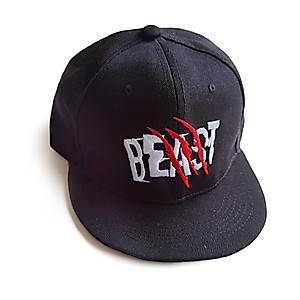 Double Fashion Couple Snapbacks Matching Beauty&Beast Snapbacks Baseball Cap Flatbill Hip Hop Hats Adjustable (Lip&Paw-2), One Size