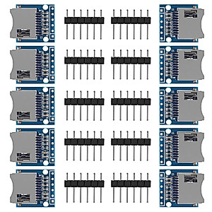 ACEIRMC 10pcs Micro SD SDHC TF Card Adapter Reader Module with SPI Interface Level Conversion Chip for Arduino