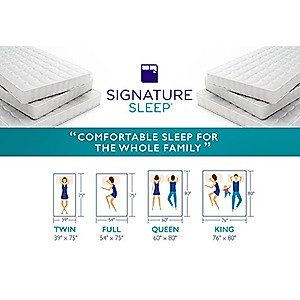 Signature Sleep 6” Coil Mattress made with CertiPUR-US® certified foam , Twin,White