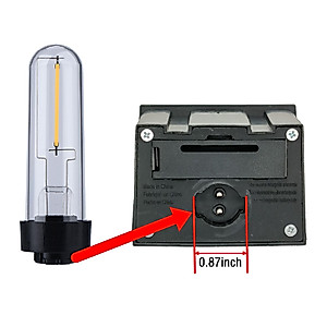 YONGJIA Solar Garden Light Replacement Bulb, LED, 0.5W Warm White, Pack of 4