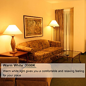 Vinaco E12 LED Bulb, 2 Pack E12 Candelabra Bulb 40 Watt Warm White 3000K, High Brightness 400LM & 25000+ Long Lifespan E12 Bulb, E12 Candelabra Base, E12 Light Bulb Great for Ceiling Fan Light Bulb