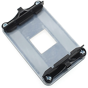 FDXGYH CPU Fan Retainer Bracket 4 Pcs Black CPU Fan Support Bracket and 8 Pcs Mounting Screws for AM4