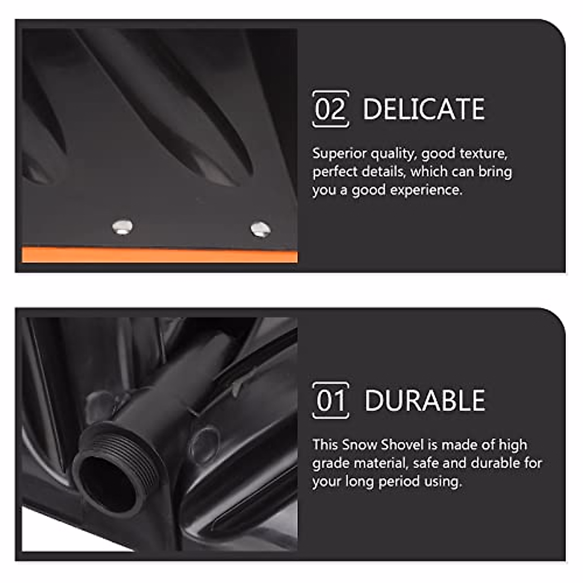 Snow Shovel Replacement Blade Snow Shovel Head Replacement: Snow Shovel Attachment Ash Scoop Dustpan Coal Shovel Plant Shovel for Gardening Home Ice Shovel