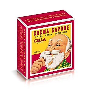 Cella Milano Semi Soft Tallow Shaving Cream/Soap - Professional Barber Shop Refill Size - 2.25 lbs - World Famous Almond Formula - Fills Cella container 12 times, Made in Italy