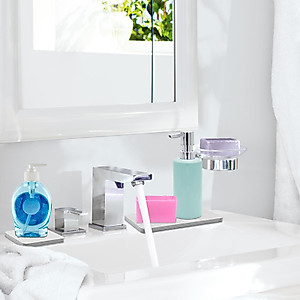 Dxspoeny 6 Pieces Water Absorbent Diatomite Coasters,Diatomaceous Earth Kitchen Soap Dish,Diatomaceous Earth Soap Holder for Kitchen Bathroom Counter(Rectangle, Square, Round)