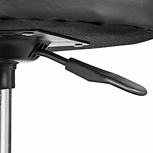 Torin ATR6350B Rolling Pneumatic Creeper Garage/Shop Seat: Padded Adjustable Mechanic Stool with Tool Tray Storage, Black