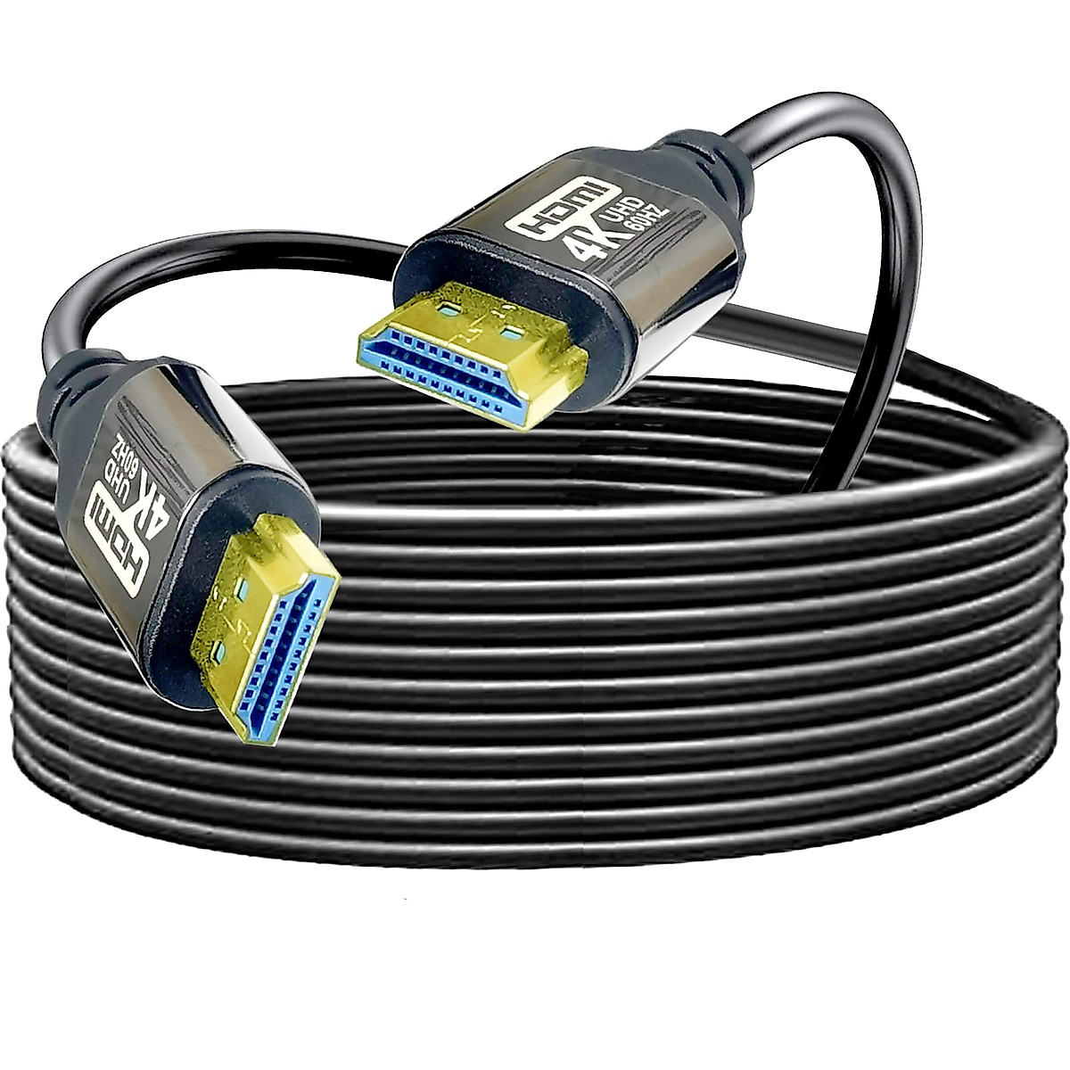 4K HDMI Cable 60ft 2.0 18Gbps,High Speed HDMI Cables 4K60 2K120 1080P eARC HDR HDCP 2.2 2.3 Compatible with Apple TV 4K Sony LG Samsung Xbox Series X RTX 3080 PS4 PS5