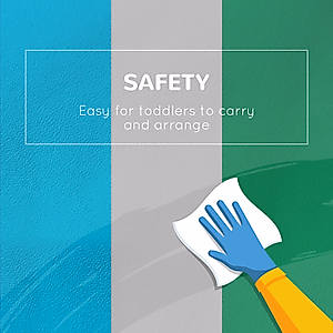 Soozier 5 Piece Climb and Crawl Activity Play Set, Baby Soft Play Set, Foam Climbing Blocks for Toddlers, Kids Preschooler Indoor Play Equipment Multicolor