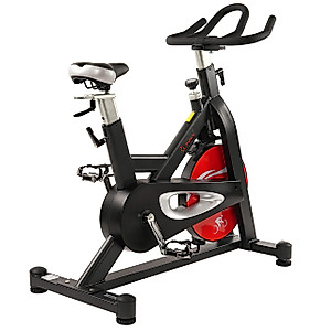 Sunny Health & Fitness SF-B1714 Evolution Pro Magnetic Belt Drive Indoor Cycling Bike, High Weight Capacity, Heavy Duty Flywheel