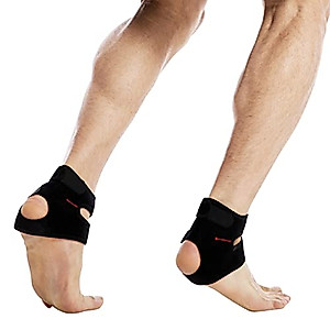 HiRui Ankle Brace Ankle Support for Men Women, Adjustable Ankle Wraps Ankle Stabilizer for Sports Protection Running Basketball Arthritis Sprain, Breathable (One Size, Black, 2-Pack)