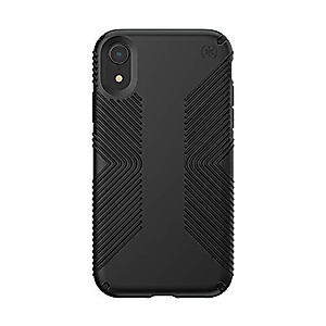 Speck Products Presidio Grip iPhone XR Case, Black/Black