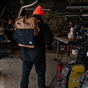 Carhartt Nylon Convertible Tote, Water-Resistant Cinch-Top Backpack, Black, One Size