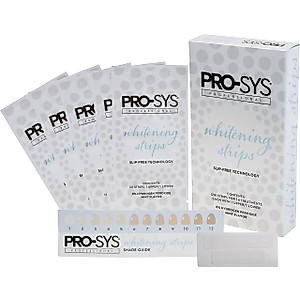 PRO-SYS Whitening Strips Kit, Sensitive Teeth Whitening Tray, Stain Remover, Teeth Whitener, 28 Strips