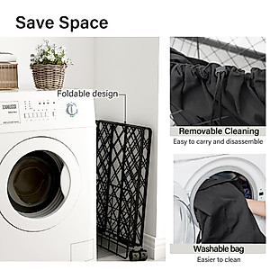 2 Pack Laundry Hamper on Wheels-92L Basket Large Laundry Collapsible With Removable Liner,Rolling Metal Wire Basket-Sturdy Laundry Bag for Dirty Clothes Organization Closet Bathroom Living Room