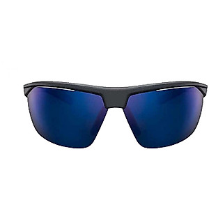 Nike EV1128-014 Tailwind 12 Sunglasses Matte Magnet Grey/Deep Royal Blue Frame Color, Grey with Blue Sky Mirror Lens Tint