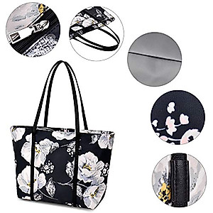 Floral Tote Bag Shoulder Bags For Women Waterproof Tote Handbags For Teens Beach School - Big Flower