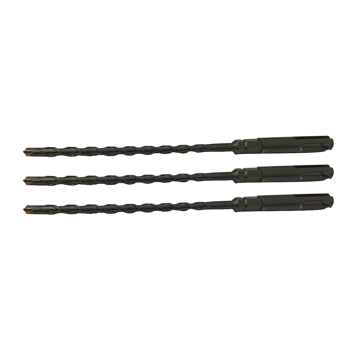 3PCS, 3/16" x 7", SDS Plus Hammer Drill Bits