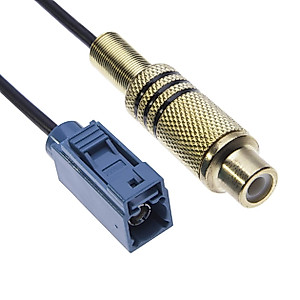 Keple Reverse Camera Adaptor Cable Fakra to RCA, Vehicle Navigation Video Radio Stereo Audio System Adapter Compatible with Benz A/B/C/CL/CLC/CLS/E/GL/M/R/Sl/SLK/SLR Class