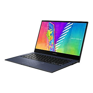 ASUS 2022 VivoBook Go 14 Flip Thin and Light 2-in-1 Touch Laptop, Intel Celeron N4500 Processor, 4GB RAM, 64GB eMMC Flash Memory, Intel HD Graphics, HD Webcam, Quiet Blue, Win 11 S, 32GB USB Card