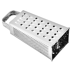 SHERCHPRY Vegetable Slicer Box Grater Cheese Graters Stainless Steel Vegetable Shredder Mandoline Slicer Nuts Kitchen Slicer Shredder Zester Grater 8inch Cheese Grater