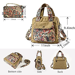 Black Butterfly Premium Canvas Tote Shoulder Bag, Top Handle Bag for Womens, Light and Small Style (Red-plus)