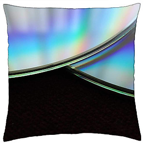LESGAULEST Throw Pillow Cover (24x24 inch) - Cd DVD Disk Floppy Disk Computer