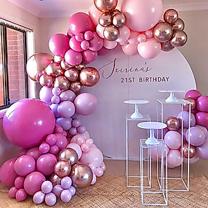 100Pcs Orange Party Latex Balloons - 18"+12"+10"+5" Ballons Balloon Arch Kit as Birthday Party Balloons Gender Reveal Balloons Baby Shower Balloons Wedding Anniversary Bridal Shower Party Decorations