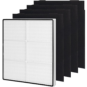 Future Way 510 Filter Replacement Compatible with Whirlpool Whispure AP510 and AP450 Air Purifier, with 4 Carbon Filters, Part# 1183054k