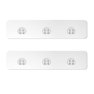 EAGMAK 2 Pack Shower Caddy Adhesive for Replacement, No Drilling Strong Transparent Adhesive for Shower Caddy, Soap Holder, Bathroom Storage Shelves and Kitchen Racks