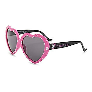 Minnie Mouse Girls Sunglasses for Kids Toddler Sunglasses with Kids Glasses Case (Pink)