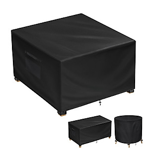 Square Patio Table Cover - Waterproof Outdoor Table Covers - Outdoor Patio Furniture Covers - 38" L x 38" W x 28" H
