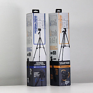 Super Lightweight Video Tripod DREAMGRIP 136EX-41 Universal Set with Original Track Connector for Mounting Rigs, Compatible for Any Smartphone (iPhone, Samsung, Pixel), and Any Action Camera or DSLR