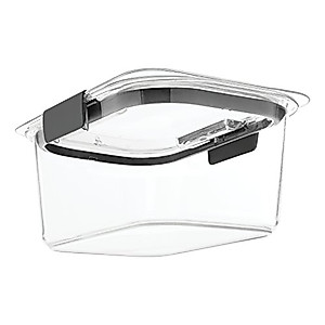 Rubbermaid Brilliance Food Storage Container, Medium Deep, 4.7 Cup, Clear 2024349