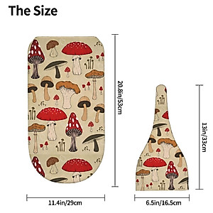 Mushroom Baby Stuff Newborn Swaddle Blanket Baby Blankets Infant Sleep Sack Wrap Soft Stretchy With Beanie Hat For Photography Boy Girl Gifts 2 pack