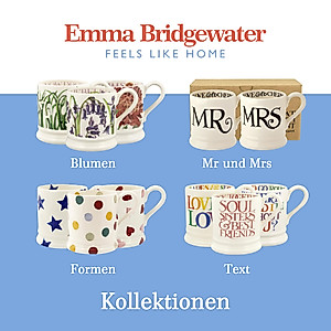 Emma Bridgewater Boho Handmade Ceramic Polka Dot Gift Half-Pint Coffee and Tea Mug