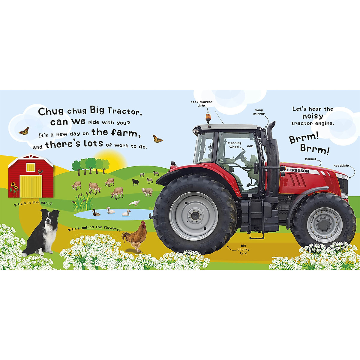 Chug, Chug Tractor: Lots of Sounds and Loads of Flaps! (Super Noisy Books)