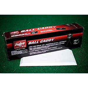 Rawlings | Ball Caddy | Holds 100+ Baseballs / 50+ Softballs | Includes Stand & Net Bag,Black
