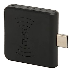 Mobile Phone Card Reader 125Khz Type - C Phone Reader ID Mobile Phone Card Reader Type C Interface 125Khz Portable Card Reader for Phones White Phone Reader USB C Card Reader