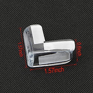 Pxyelec Clear Corner Guards, Corner Protectors, Furniture Tables & Sharp Corners Edge Safety Bumpers, for Child Head Injuries Corner Guards Anti-Collision Angle with Adhesive Gel Pack of 20
