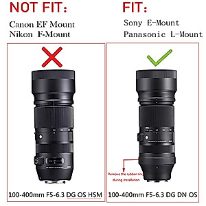 Haoge LMR-SM140S Lens Collar Replacement Foot Tripod Mount Ring Stand Base for Sigma 100-400mm F5-6.3 DG DN OS Lens Sony E Mount Art 105mm F1.4 DG HSM Built-in Arca Type Quick Release Plate