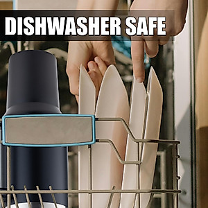 Xereizo 40 oz Tumbler with Handle and Straw, Leak Proof Stainless Steel Insulated Travel Coffee Tumbler Cups Lid and Straw, Iced for 40 Hours Cupholder Friendly Water Bottle Mug, Black